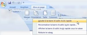 Personnaliser la barre d’outils Accès rapide dans Office – OfficePourTous