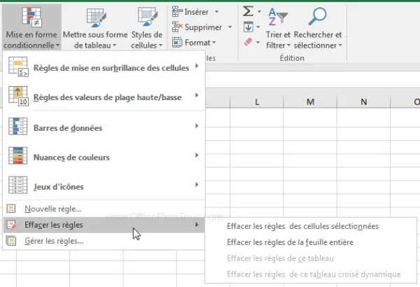 Excel – Mise en forme conditionnelle – OfficePourTous
