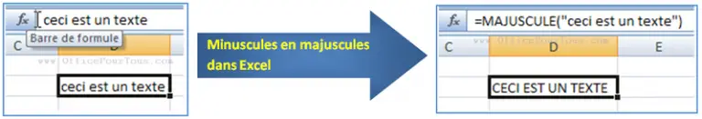 Mettre en Majuscules et Minuscules dans Excel – OfficePourTous